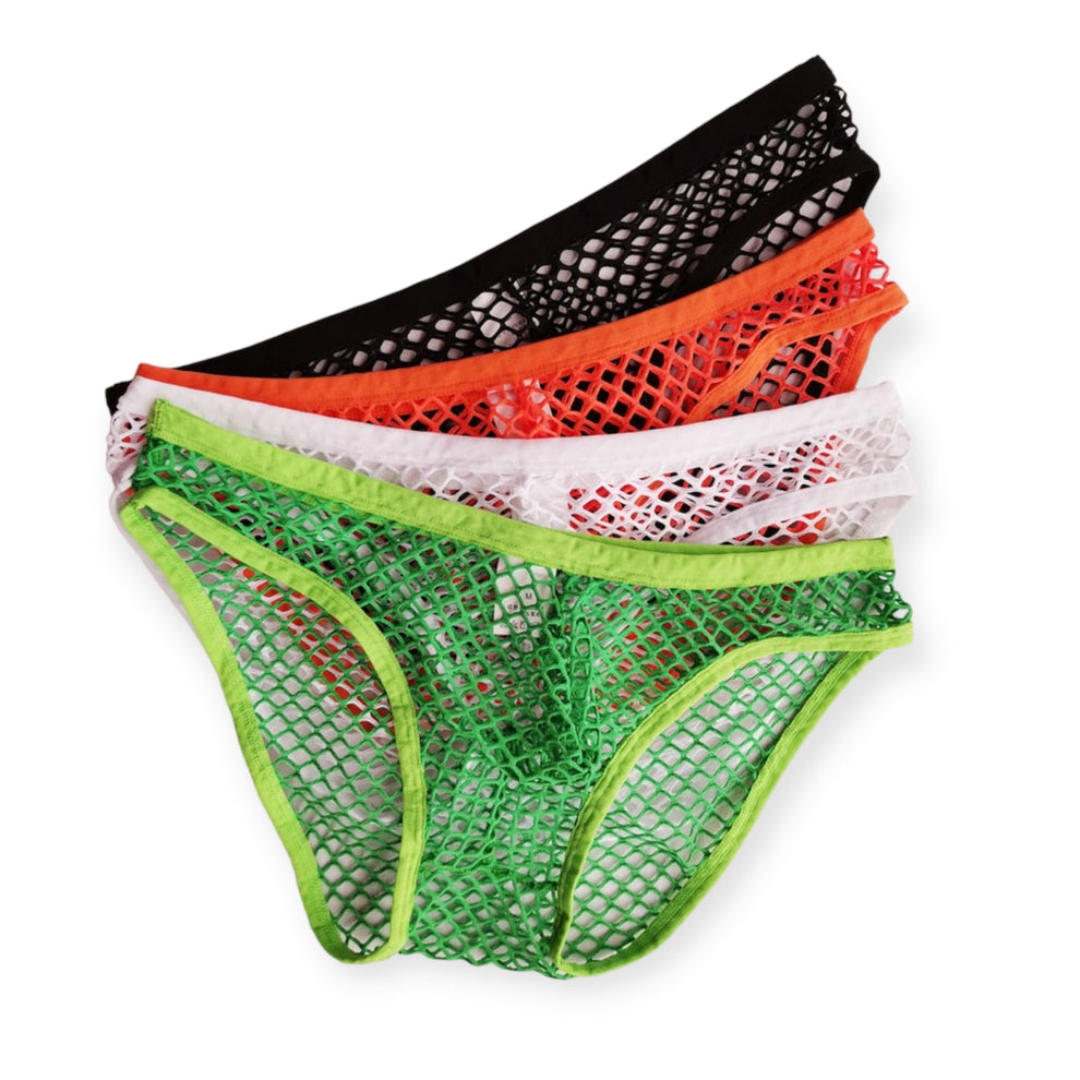 2 Pack Show Off Men's Mesh Briefs Underwear – Trendy Undies